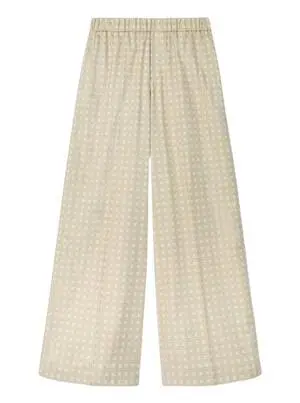 Kenzo Weave Twill Wide-leg Pyjama Pants - Light Brown