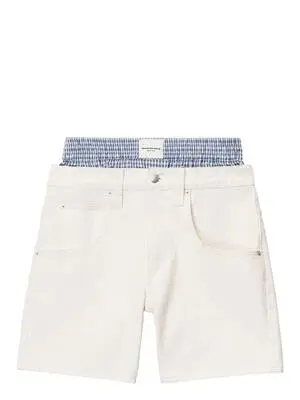 Alexander Wang High-waisted Boxer Shorts - White