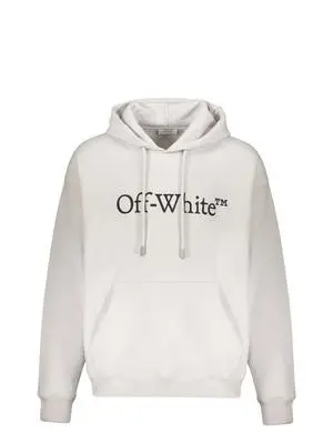 Off-White Logo Print Hoodie - White