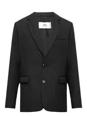 Ami Single Breasted Tailored Blazer - Black