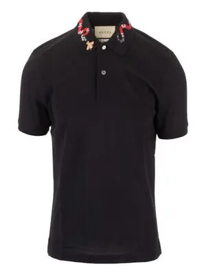 GUCCI Polo With Snake Embroidery