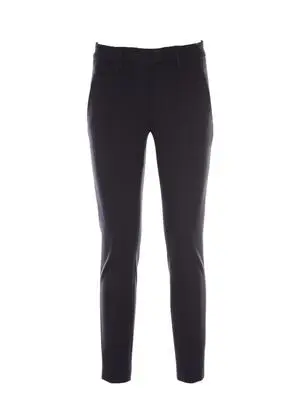 DONDUP Belt-loop Tailored Casual Pants - Black