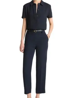 Vince Straight-leg Casual Pants - Coast Blue