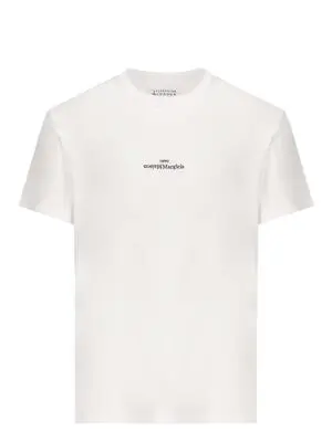 MAISON MARGIELA Maison Margiela Logo Embroidered Crewneck T-Shirt No