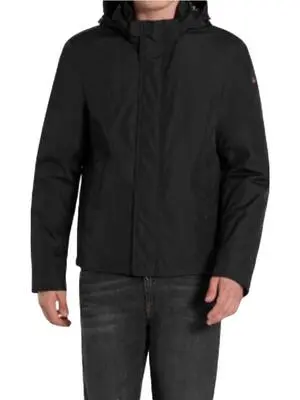 PAUL  SHARK Paul & Shark Logo Hooded Casual Jacket - Black