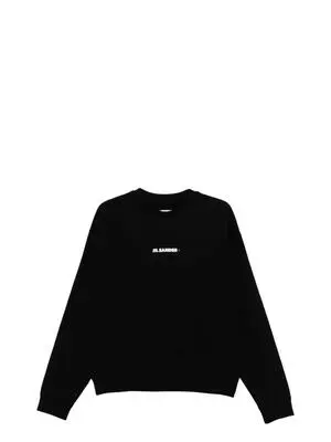 JIL SANDER Crewneck Logo Sweatshirt - Black