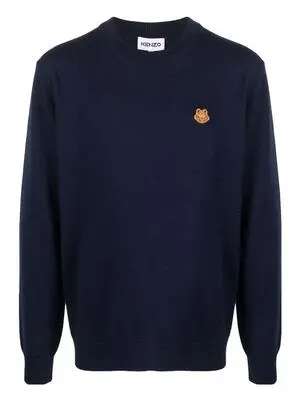 Kenzo Tiger Logo Patch Jumper - Black