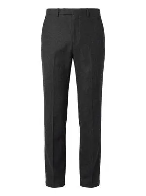 Gucci Mouliné Straight Leg Pants - Grey And Black