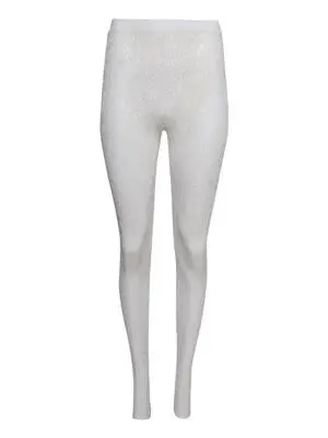 Wardrobe.NYC Lace Stirrup Leggings - Gray