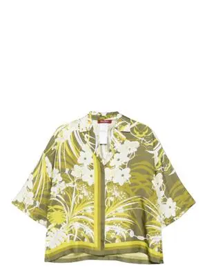 MAX MARA Max Mara Printed Shirt With Lapel Collar And Three-Quarter Sleeves