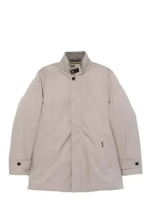 MOORER Buttoned Stand Collar Jacket - Nude