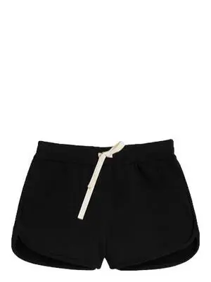 JIL SANDER Logo Embroidered Drawstring Shorts - Black