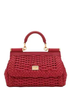 DOLCE & GABBANA Dolce & Gabbana Small Woven Shoulder Bag