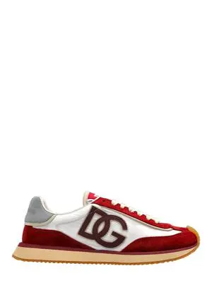 Dolce & Gabbana Dg Logo Patch Sneakers - Red