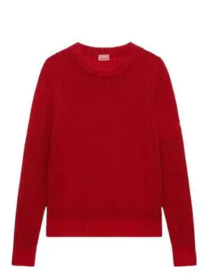 Kenzo Cotton Wool 'boke Flower 2.0' Embroidered Jumper - Red In