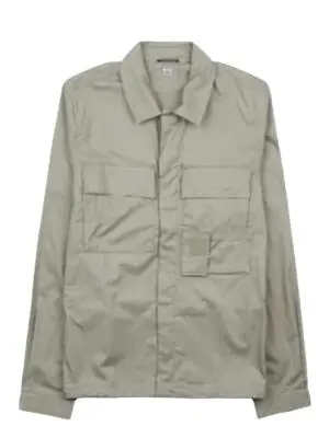 C.P. COMPANY Zip-up Cotton Shirt - Gray