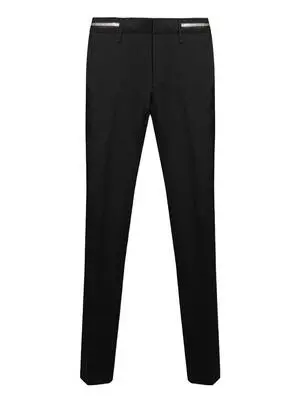 Givenchy Chained-waistband Detail Straight Leg Trousers - Black