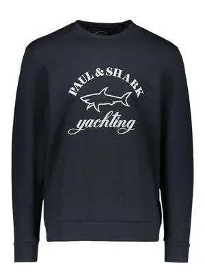 PAUL  SHARK Paul & Shark Crewneck Sweater With Logo - Black