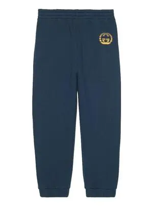Gucci Logo-print Cotton Track Pants - Blue