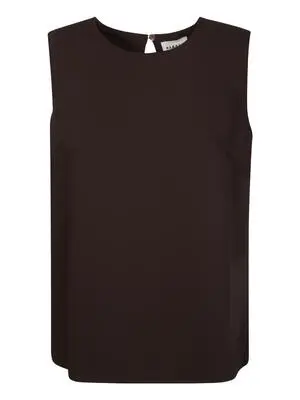 P.a.r.o.s.h Sleeveless Crewneck Blouse - Black