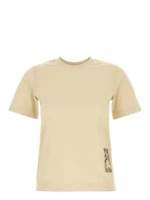 Burberry Burberry Vintage Check Patch Crewneck T-shirt Nutmeg