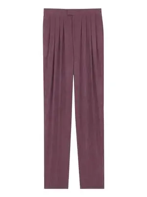 Saint Laurent Mid-rise Tailored Pants - Red