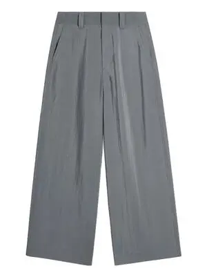 LEMAIRE Wide-leg Trousers - Aluminum