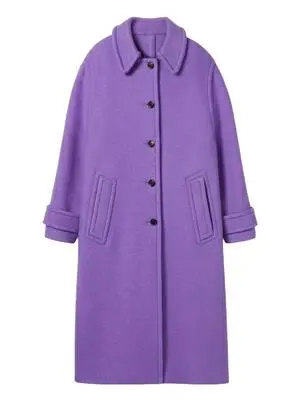 Gucci Collared Button-up Coat - Purple