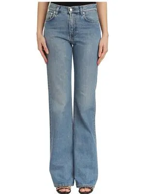 HAIKURE Five-pocket Denim Trousers - Blue