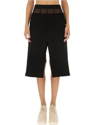 Stella McCartney Midi Slit Skirt - Black