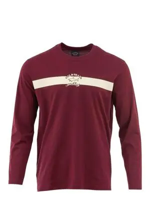 PAUL  SHARK Round Collar And Long-sleeved T-shirt - Red