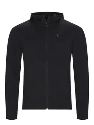 EA7 Long-sleeve Zip-up Hooded Jacket - Black