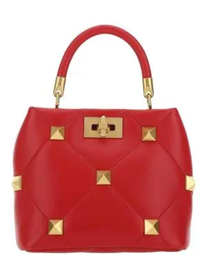 Valentino Garavani Small Roman Stud Tote Bag - Red
