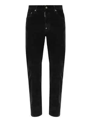 Dsquared2 Straight-leg Corduroy Trousers - Black