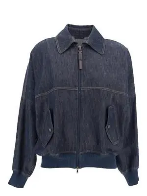 BRUNELLO CUCINELLI Brunello Cucinelli Denim Zip-Up Jacket