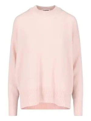 JIL SANDER Crewneck Knitted Jumper - Pink