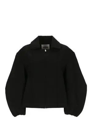JIL SANDER Lapel Long-sleeved Jacket - Black
