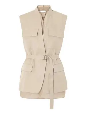 BRUNELLO CUCINELLI Brunello Cucinelli Monili Belted Waistcoat