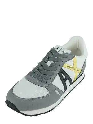 Armani Exchange Panelled Sneakers - Gray