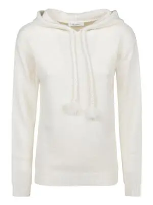 MAX MARA Max Mara Rienza Hooded Sweater With Fringe Detail
