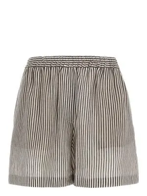 BRUNELLO CUCINELLI Brunello Cucinelli Striped Relaxed Fit Shorts