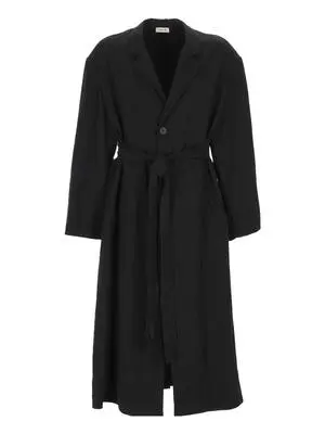 Fear Of God Belted Classic Unlined Overcoat - Black