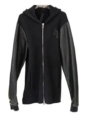 Chrome Hearts Zip-up Hooded Jacket - Black