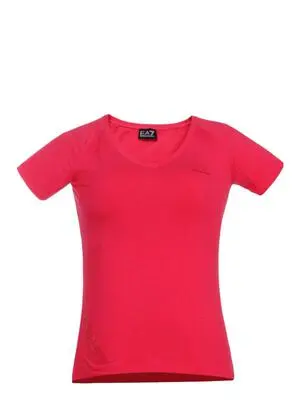 EA7 V-neck Short Sleeve T-shirt - Red