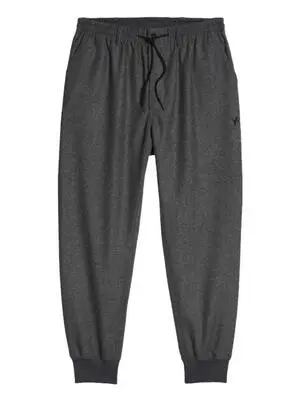 Y3 Logo Embroidered Drawstring Trousers - Black