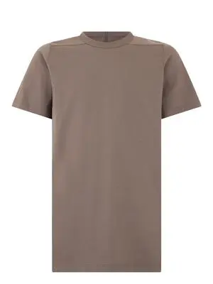 Rick Owens Short Sleeved Crewneck T-shirt - Mud Color