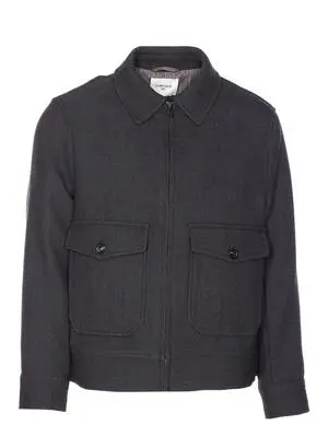 CIRCOLO 1901 High Neck Zip Jacket - Grey