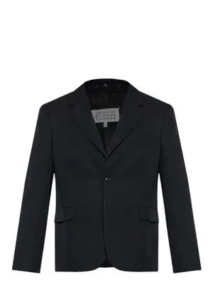 MAISON MARGIELA Single Breasted Blazer With Double Buttons - Black