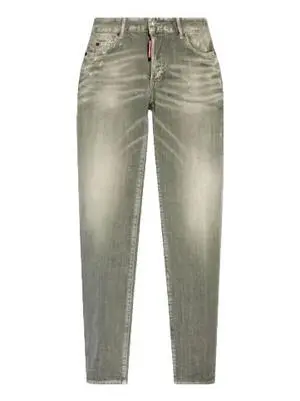 Dsquared2 Distressed Straight-leg Jeans - Gray