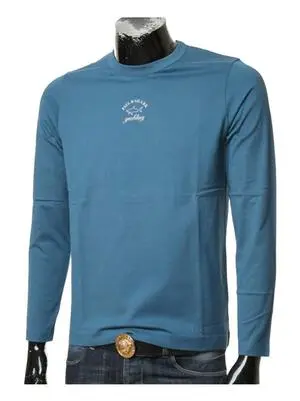 PAUL  SHARK Round-necked Logo T-shirt - Blue